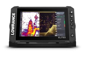 lowrance elite fs 9 fish finder with active imaging 3-in-1 transducer, preloaded c-map contour+ charts