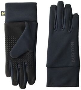 burton kids' touch-n-go glove liner, true black, m