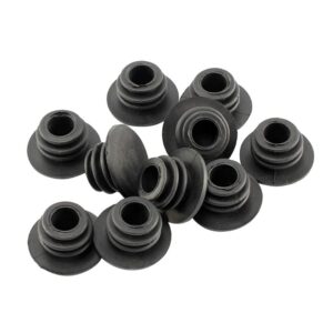 BESPORTBLE 10pcs Bike Handlebar End Caps Bar End Plugs Rubber Bike Handlebar Plugs for Bicycle Mountain Bike Road Bike MTB BMX (Black)