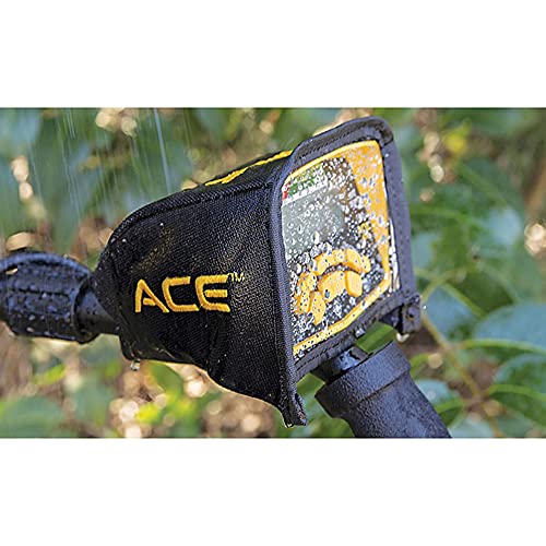 Garrett ACE 300 Metal Detector w/ 7 x 10″ Waterproof Coil, Carry Bag, Camo Pouch