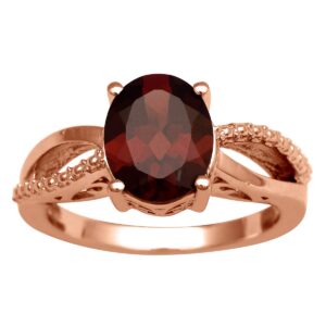 shine jewel solitaire 925 sterling silver 1.45 ctw red garnet stackable rose gold ring (8)