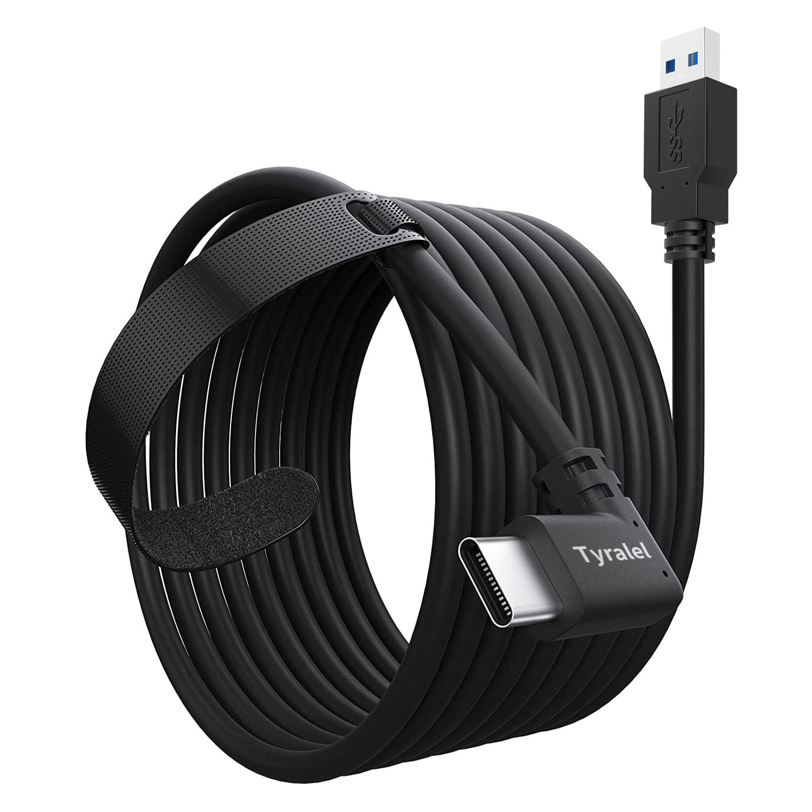 Tyralel Link Cable Compatible with Oculus Quest 3/Quest 2,High Speed PC Data Transfer, USB 3.0 to USB C Cable for VR Headset and Gaming PC (16FT)