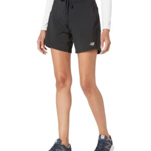 New Balance Women's Impact Run 7 Inch Short, Black, Small