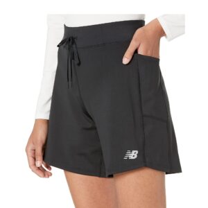 New Balance Women's Impact Run 7 Inch Short, Black, Small