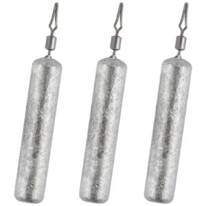 dr.fish 50 pack fishing drop shot weights lead skinny sinkers with barrel swivels weedless drop shot fitness rig 1/4oz