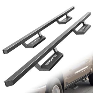 kyx 5 inches running boards side steps fit for dodge ram 1500 crew cab 2019-2022, nerf bar side steps side bars for cars and trucks, textured black powder coated