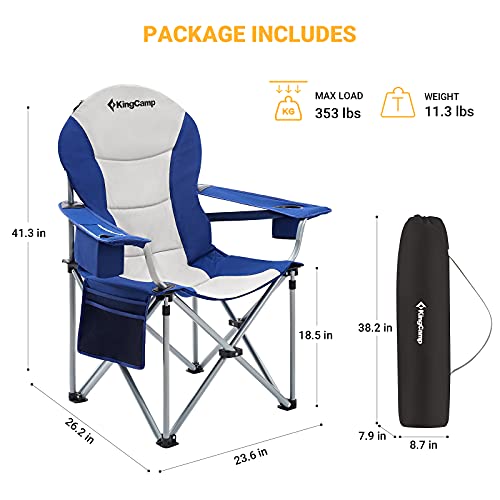 KingCamp KC3888_Navy/Grey Camping Chair, One Size