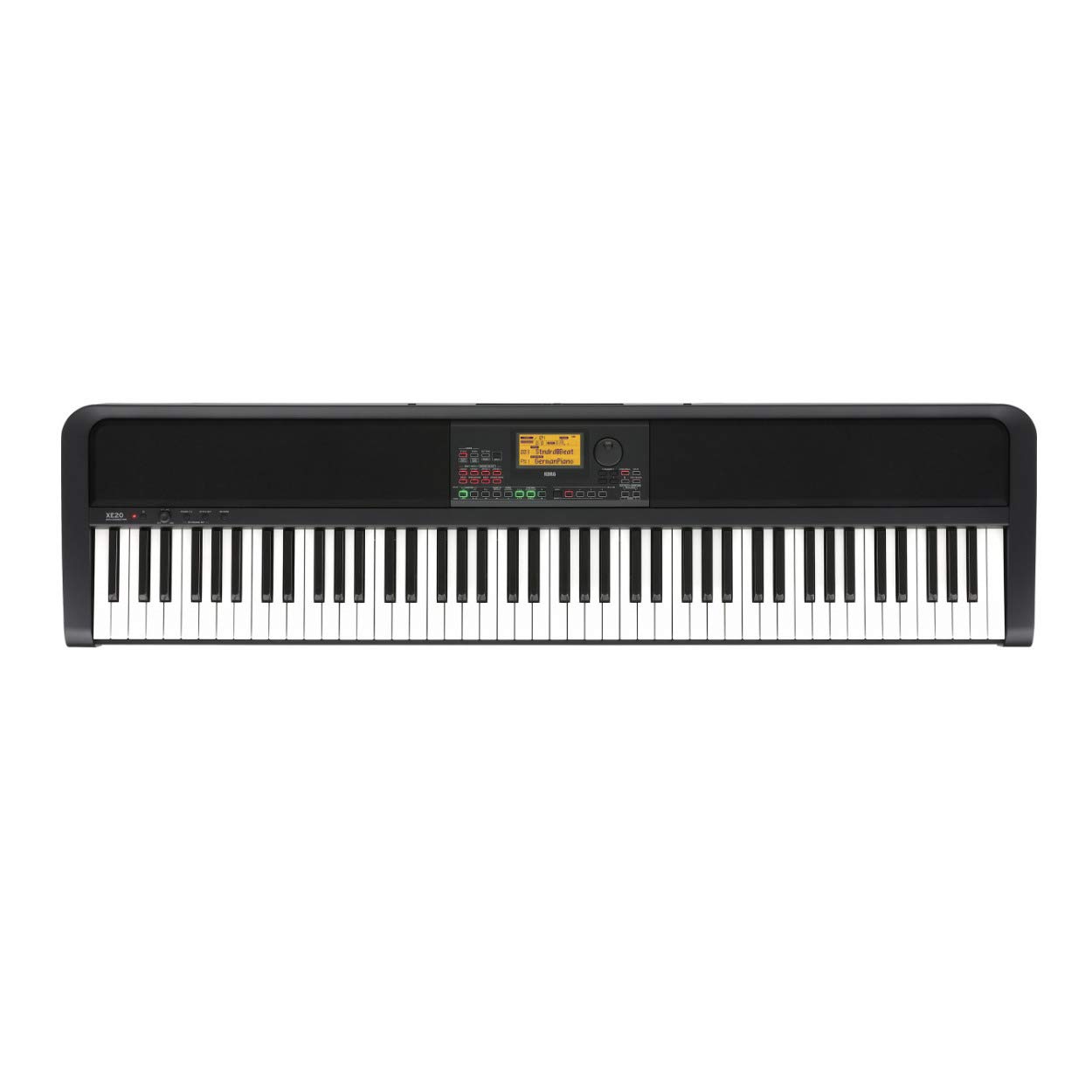 KORG XE20SP 88 Weighted Keys Digital Piano with Stand and 3 Pedals Bundle with Knox Gear Bench, Piano Light, and Piano Book/CD (4 Items)