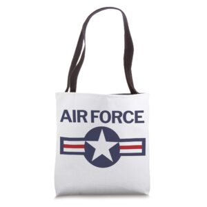 air force vintage roundel gift for military veteran tote bag