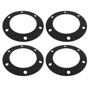 4 Pack of TORQUE Hubcap 3434009 Aluminum Hub Cap for Trailer Axle (Replaces Stemco 343-4009, 3434009, SKF 1643, 1743, 1843) (4 x TR3434009)