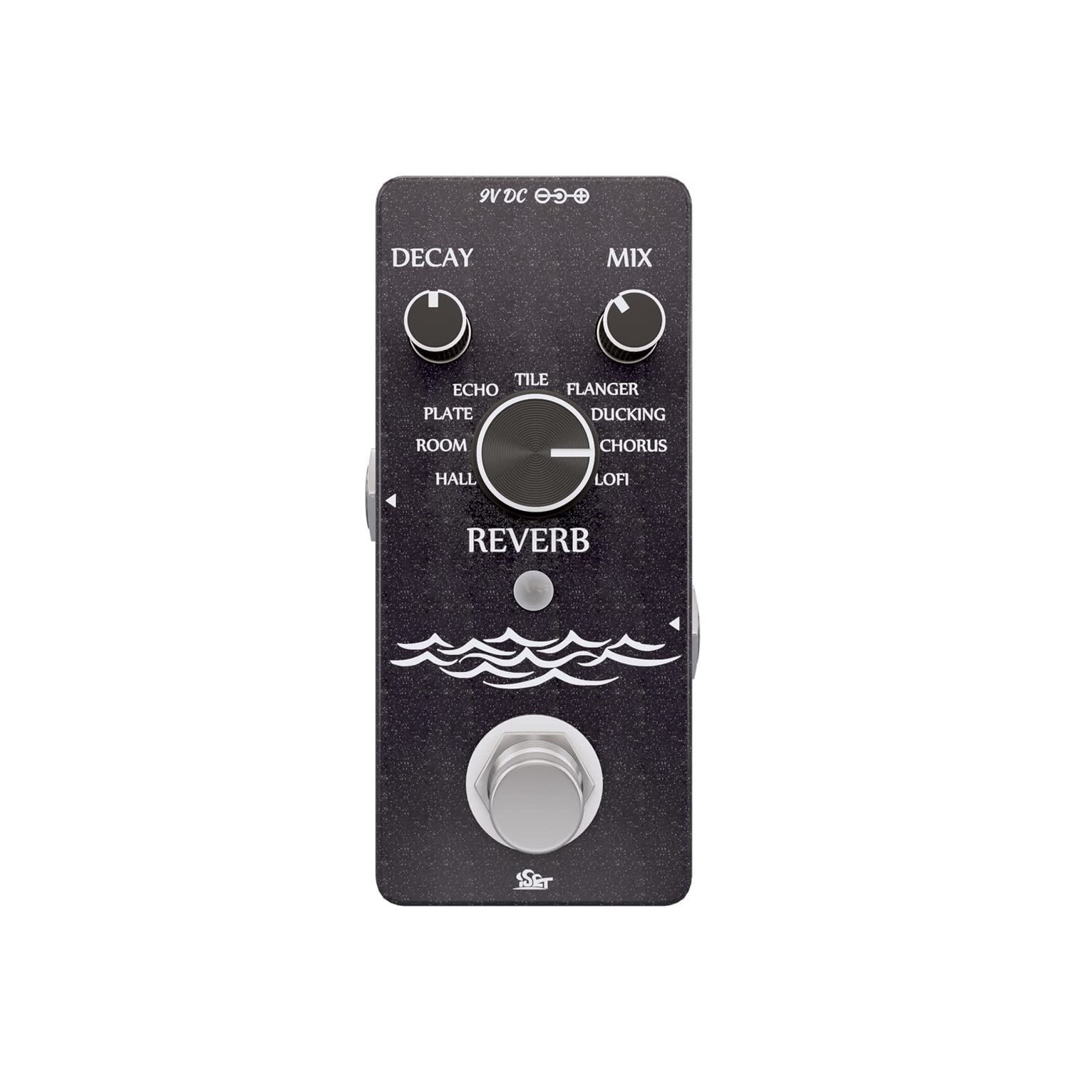 ISET Digital Reverb Guitar Pedal with 9 Modes Guitar Effect Pedal for Electric Guitar Bass True Bypass