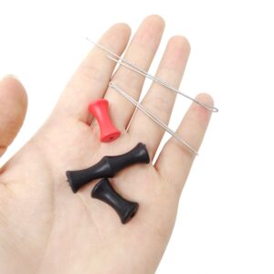 Honbay 4 Sets Bowstring Finger Savers Finger Guards Archery Bowstring Finger Protector for Hunting or Bowfishing