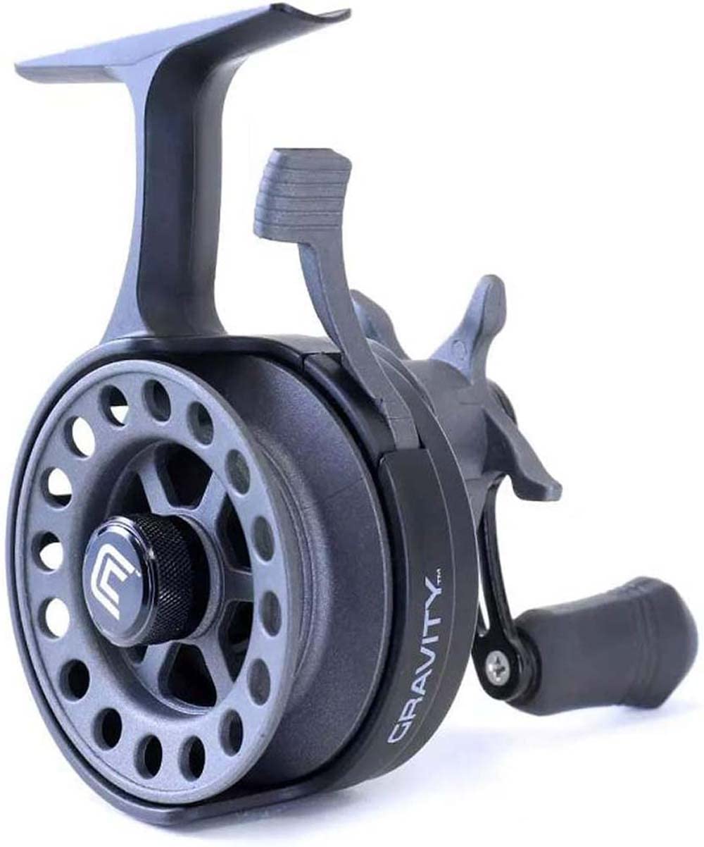 CLAM 15504 Gravity Reel - RH Retrieve, Graphite