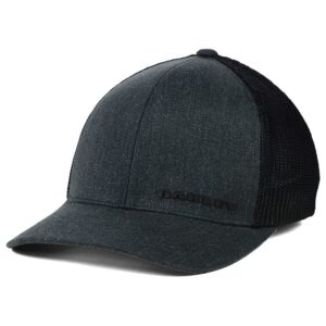 oakley indy stretch-fitted black cap s/m