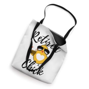 Retired Chick Funny Beach Vacation Womens Retirement Gift Tote Bag