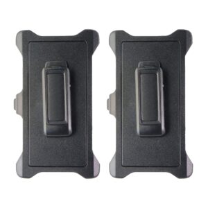 [2 pack] iphone 12 pro/iphone 12 (6.1") replacement belt-clip holster compatible with otterbox defender series case