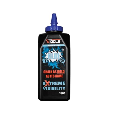 CE TOOLS Blue It Up® EXTREME VISIBILITY Marking Chalk MADE IN USA - Blue 10 oz (283.5g) Marking Chalk For Chalkline, Job site Chalk, Hydrophobic Construction Chalk.