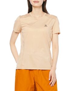 salomon women's standard t-shirt (short sleeve), sirocco, l