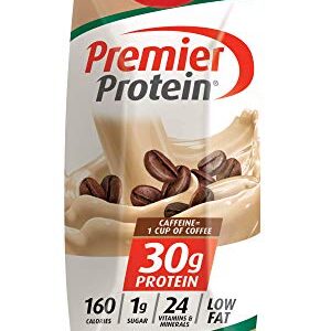 Premier Protein Shake, Café Latte, 30g Protein, 1g Sugar, 24 Vitamins & Minerals, Nutrients to Support Immune Health, 11 Fl Oz, 4 Count