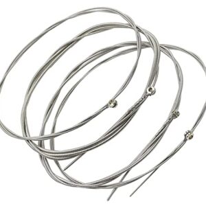 Jiayouy Strings Stainless Steel 4 String Bass Strings with Small Ball Ends 4 Strings/Set String Gauges: 046-100