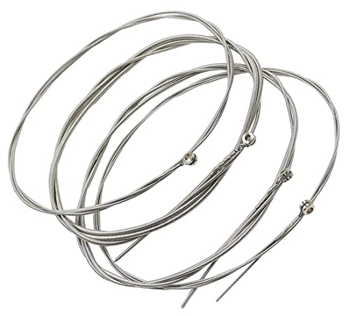 Jiayouy Strings Stainless Steel 4 String Bass Strings with Small Ball Ends 4 Strings/Set String Gauges: 046-100