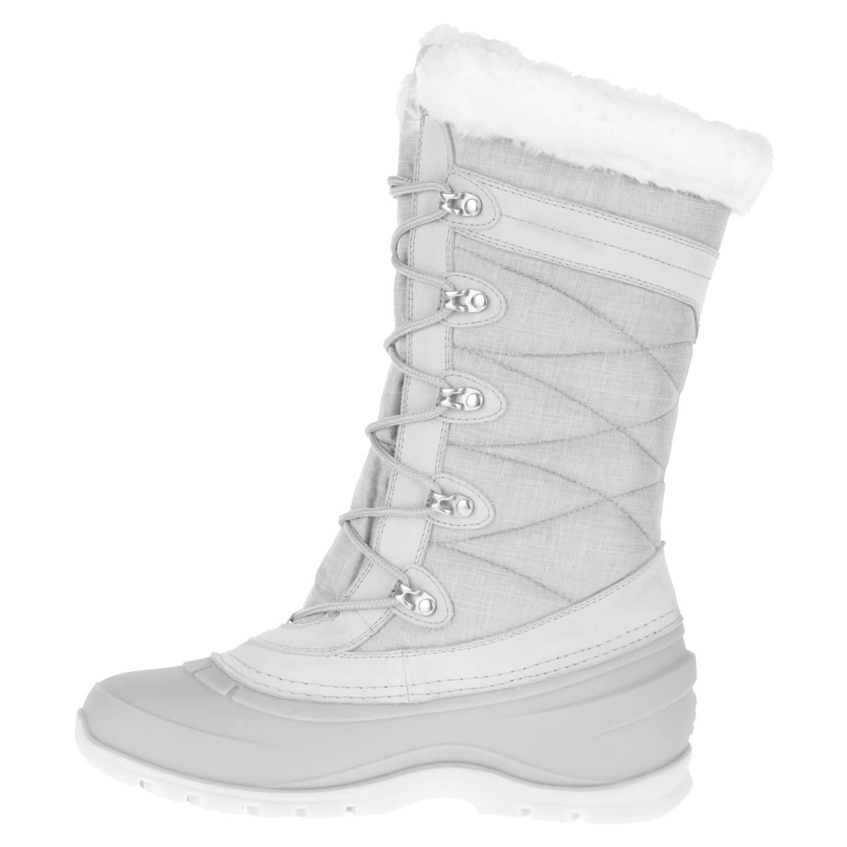 Kamik Women's Snovalley 4 Snow Boot, Lt Grey LGY, 6