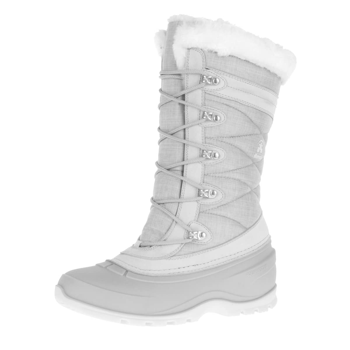 Kamik Women's Snovalley 4 Snow Boot, Lt Grey LGY, 6