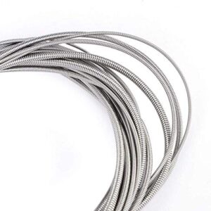 Jiayouy Strings Stainless Steel 4 String Bass Strings with Small Ball Ends 4 Strings/Set String Gauges: 046-100