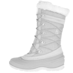 kamik women's snovalley 4 snow boot, lt grey lgy, 6