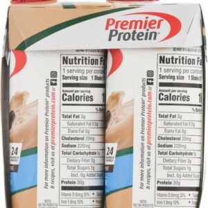 Premier Protein Shake, Café Latte, 30g Protein, 1g Sugar, 24 Vitamins & Minerals, Nutrients to Support Immune Health, 11 Fl Oz, 4 Count