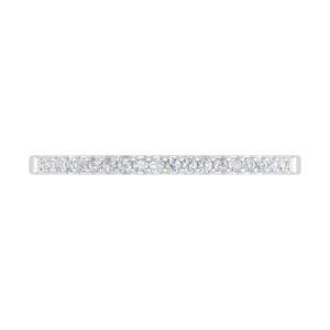 FINEROCK 1/10 Carat (ctw) 10K White Gold Diamond Ladies Wedding Anniversary Stackable Ring - (Ring Size 7.75)