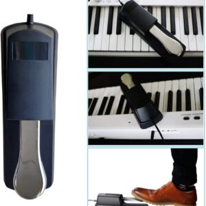 【Only for 3.5mm Jack】 NikoMaku Piano Keyboard Sustain Pedal for 3.5mm Jack Digital Piano Electronic Keyboard SWANX Keyboard