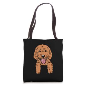 goldendoodle pocket cute dog pet lover owner men women gift tote bag