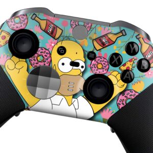 Simppson X-box Elite Controller Series 2 Limited Edition by DreamController. Custom Elite Series 2 Controller for X-box One/Series X/S. Made with Advanced Hydro-Dip Paint Technology (Not Just a Skin)