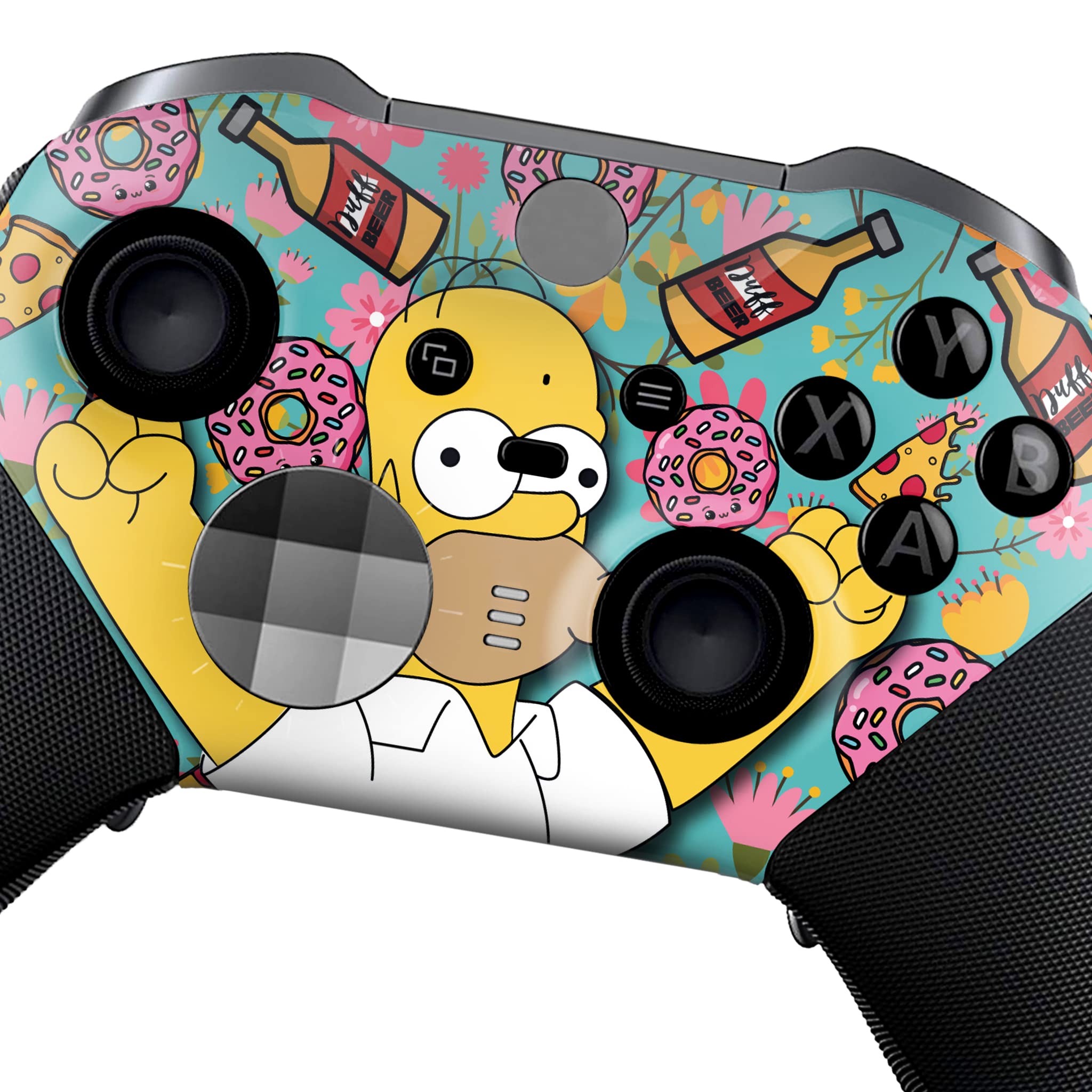 Simppson X-box Elite Controller Series 2 Limited Edition by DreamController. Custom Elite Series 2 Controller for X-box One/Series X/S. Made with Advanced Hydro-Dip Paint Technology (Not Just a Skin)