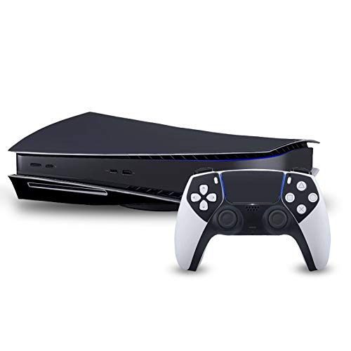 MATTE BLACK Vinyl Decal Mod Skin Kit by System Skins - Compatible with PlayStation 5 Console (PS5)