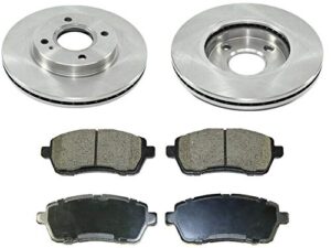 marketplace auto parts front ceramic disc brake pad and rotor kit - compatible with 2011-2019 ford fiesta