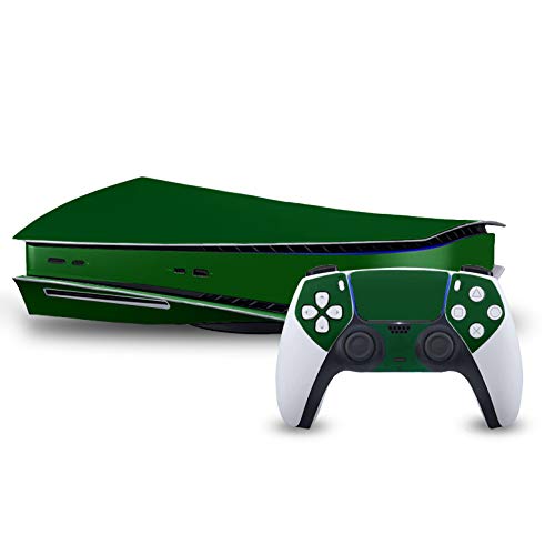 FOREST GREEN Vinyl Decal Mod Skin Kit by System Skins - Compatible with PlayStation 5 Console (PS5)