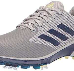 adidas Men's ZG21 Motion Golf Shoes, Grey Two/Victory Blue/Pulse Yellow, 11.5