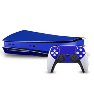 ocean blue vinyl decal mod skin kit by system skins - compatible with playstation 5 console (ps5)