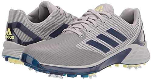 adidas Men's ZG21 Motion Golf Shoes, Grey Two/Victory Blue/Pulse Yellow, 11.5