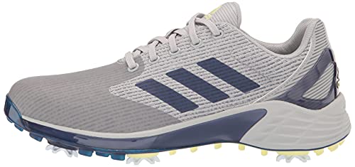 adidas Men's ZG21 Motion Golf Shoes, Grey Two/Victory Blue/Pulse Yellow, 11.5