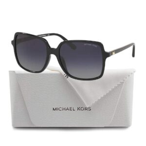 Michael Kors MK2098U 3781T3 56MM Black/Grey Gradient Polarized Square Sunglasses for Women+ BUNDLE With Designer iWear Eyewear Kit