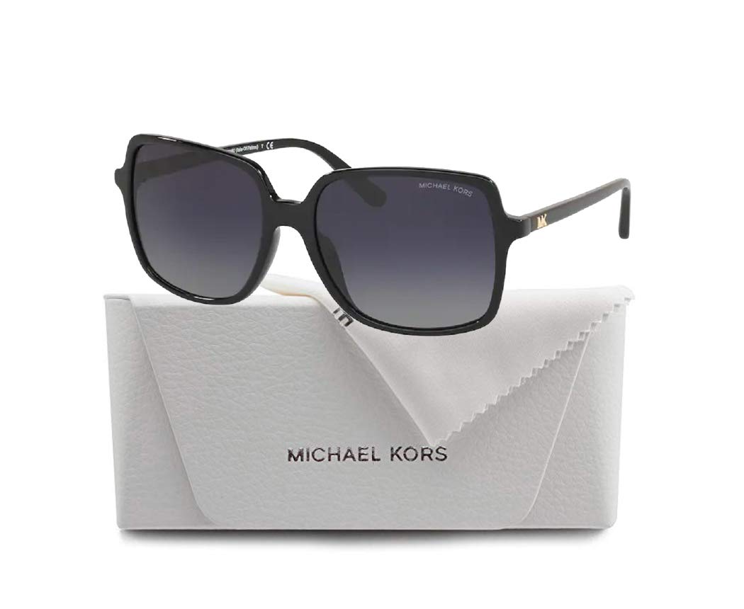 Michael Kors MK2098U 3781T3 56MM Black/Grey Gradient Polarized Square Sunglasses for Women+ BUNDLE With Designer iWear Eyewear Kit