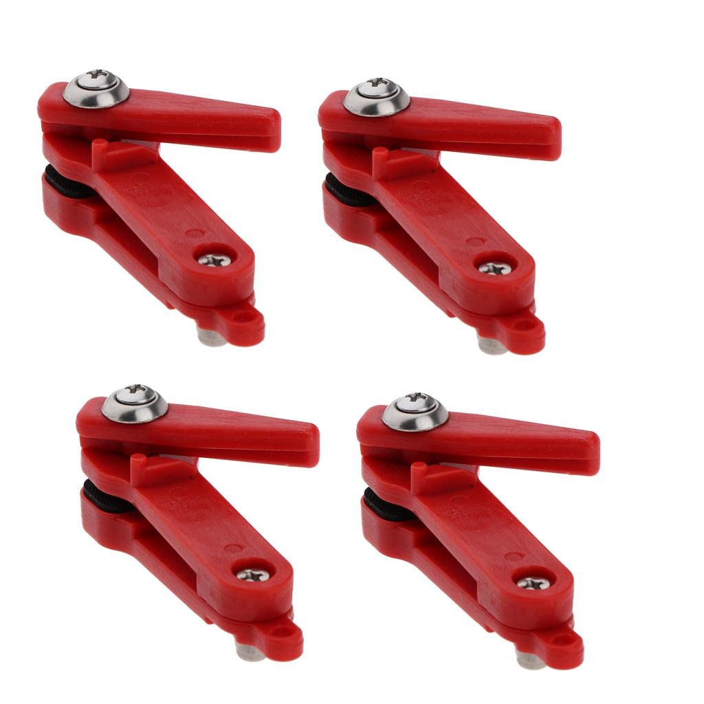 Simhoa 4 Pieces Red Padded Snapper Release Clip for Tackles Tool