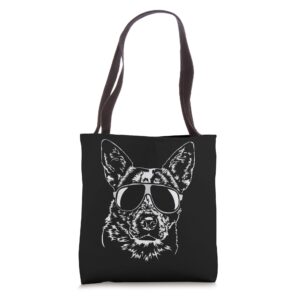 funny cool proud australian cattle dog blue heeler gift tote bag