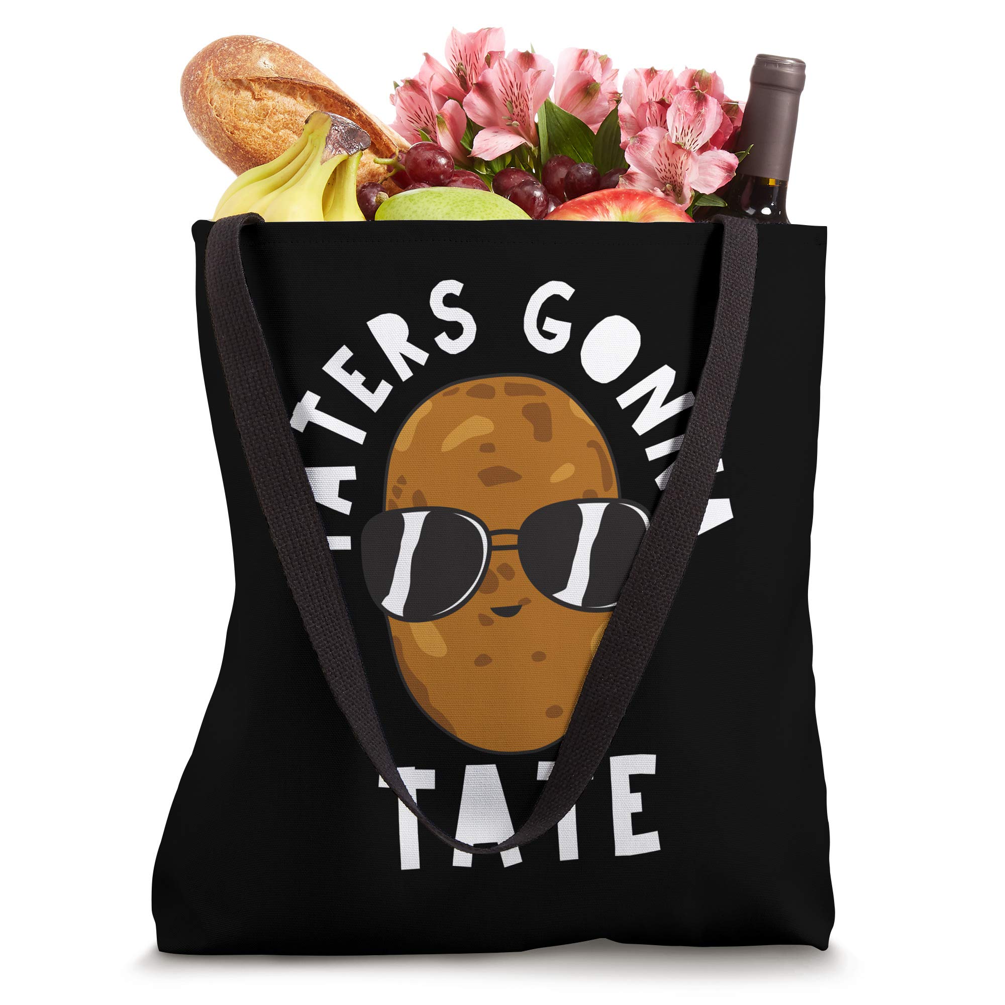 Taters Gonna Tate Funny Potato Tater Tot Foodie Tote Bag