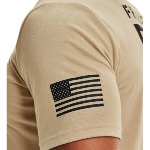 Under Armour Men's New Freedom Flag T-Shirt, Desert Sand (290)/Black, Medium