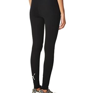 PUMA womens Essentials Logo Leggings, Puma Black, Large US