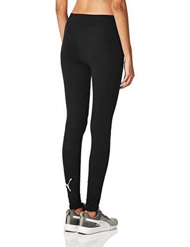 PUMA womens Essentials Logo Leggings, Puma Black, Large US